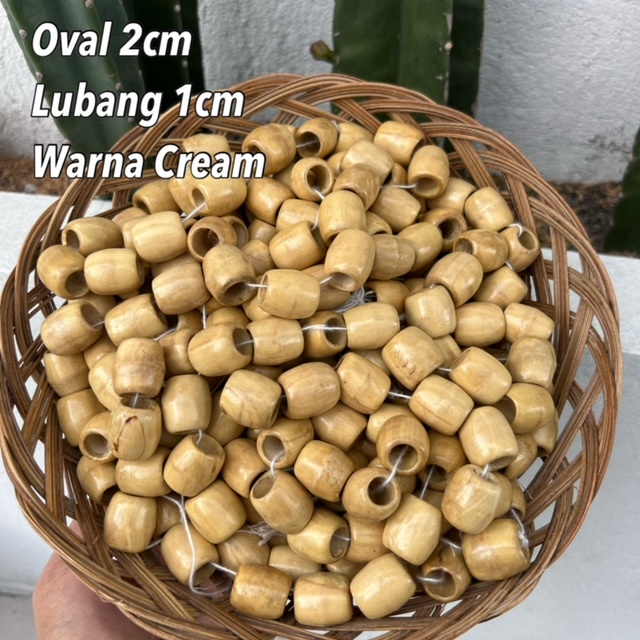 Jual manik kayu bulat mutiara bead beads | Shopee Indonesia