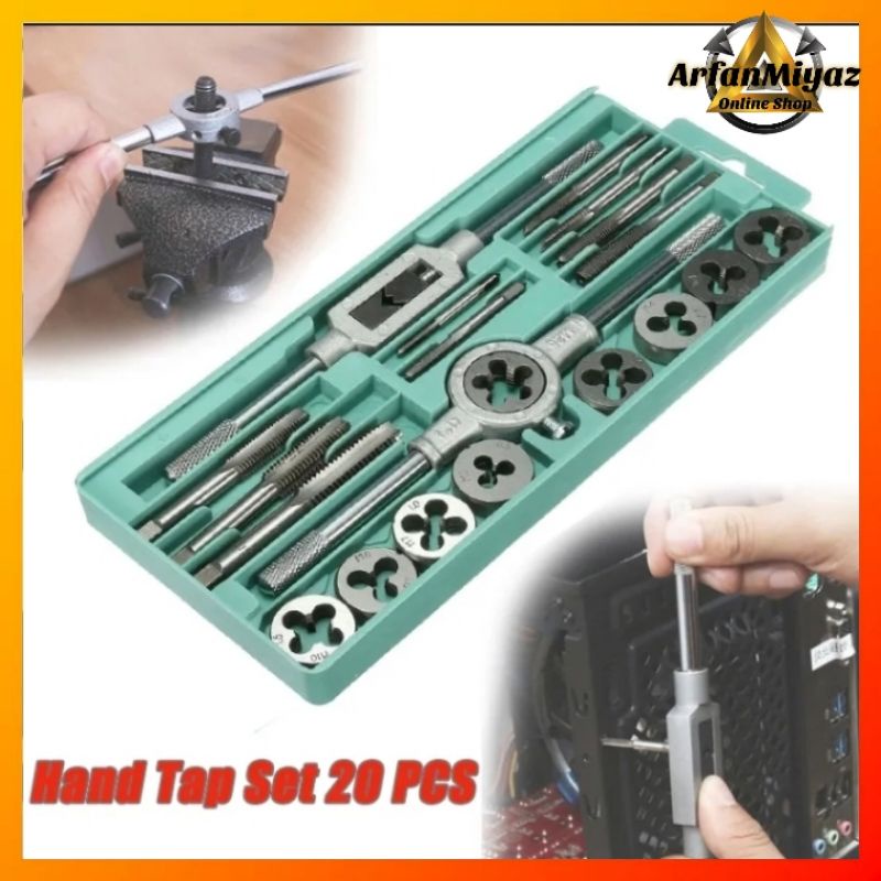 Jual Hand Tap Set 20pcs Alat Snai Senai Dan Hand Tap Die Tapping ...