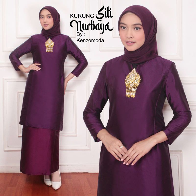 Jual SET BAJU KURUNG MELAYU / BAJU KURUNG SITI NURBAYA / BAJU KURUNG MALAYSIA / KEBAYA KURUNG ...