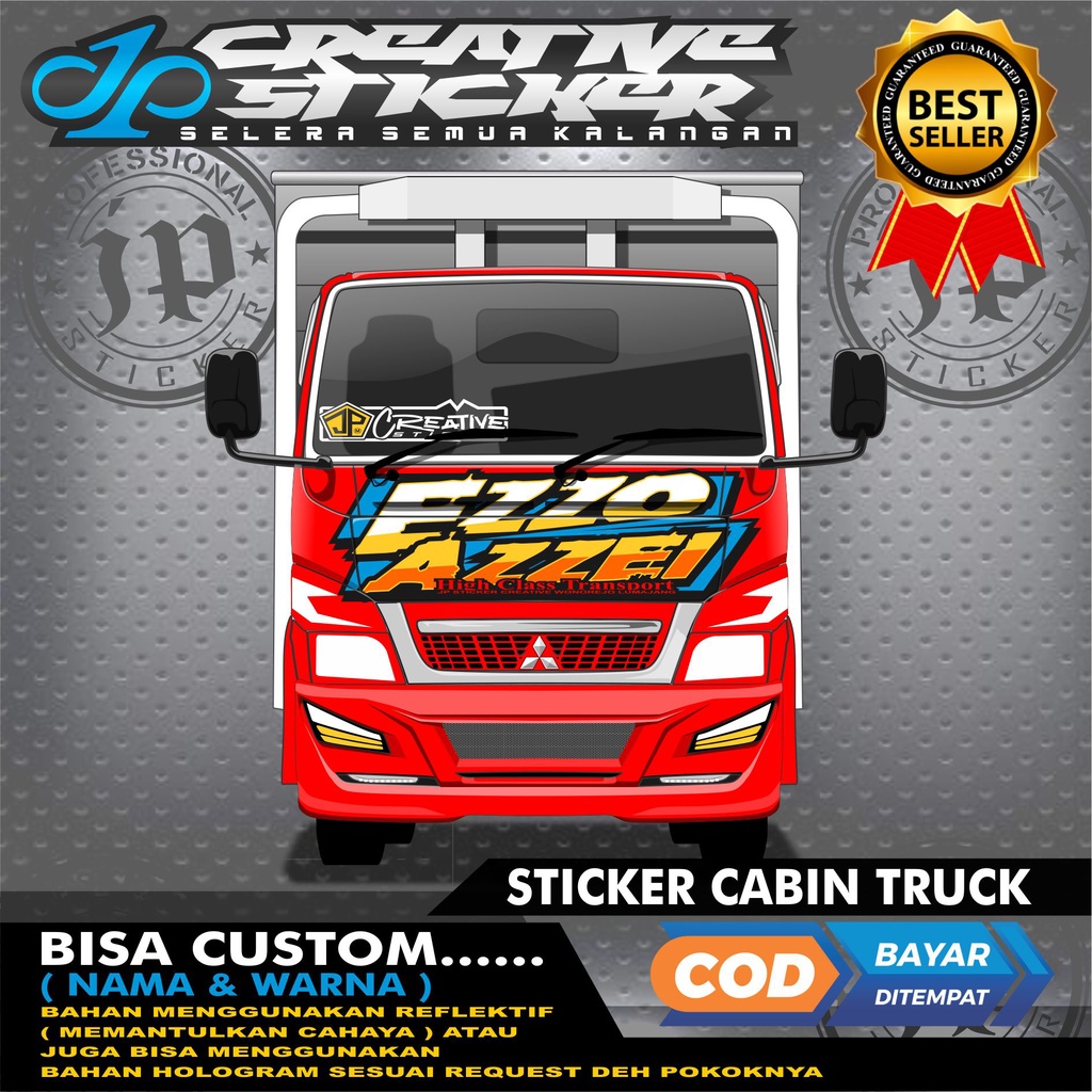 Jual STICKER KABIN TRUCK CUTTING (CANTER,GIGA,RAGASA,UMPLUNG,DLL ...