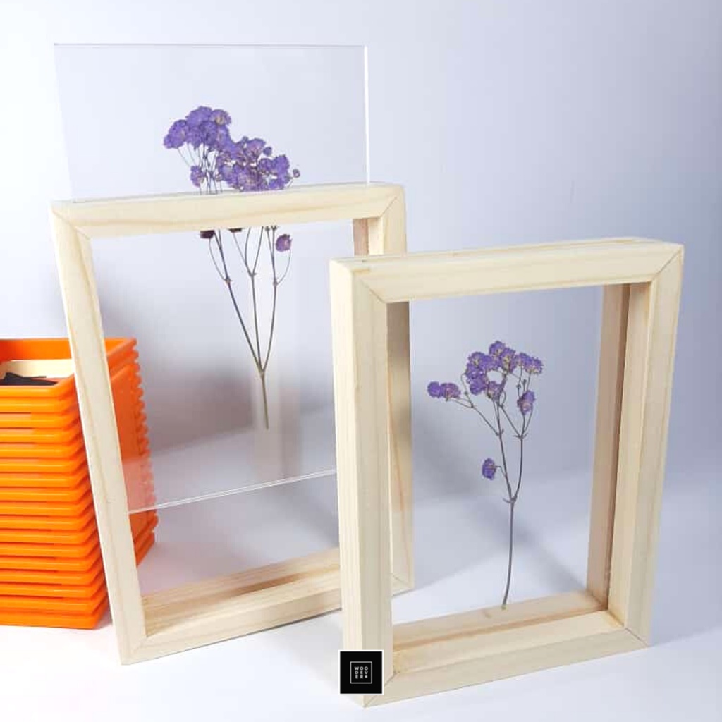 Jual Frame 30x30 2 Sisi Bingkai Kayu - Frame Foto Double Glass | Shopee ...