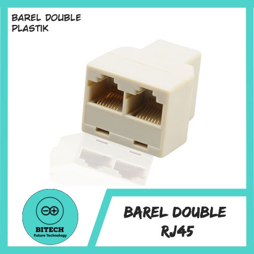 Jual BAREL RJ45 DOUBLE / CABANG (BARREL UTP DOUBLE) | Shopee Indonesia