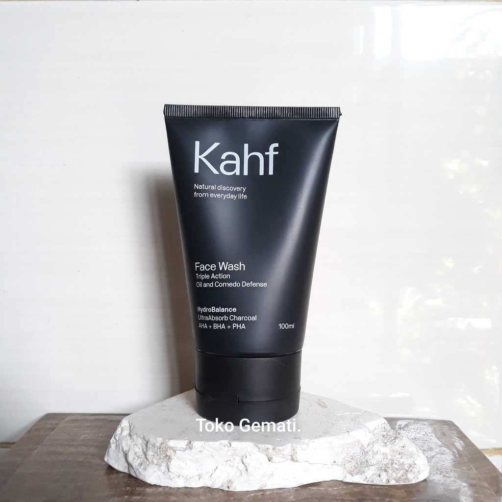 Jual KAHF Triple Action Oil & Comedo Defense Face Wash 100 ml 100ml ...