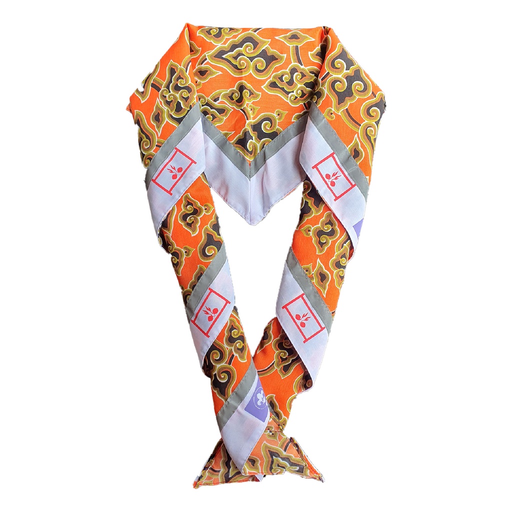 Jual Scarf Pramuka Batik Mega Mendung Lis Sablon Scout scotlight Skraf ...