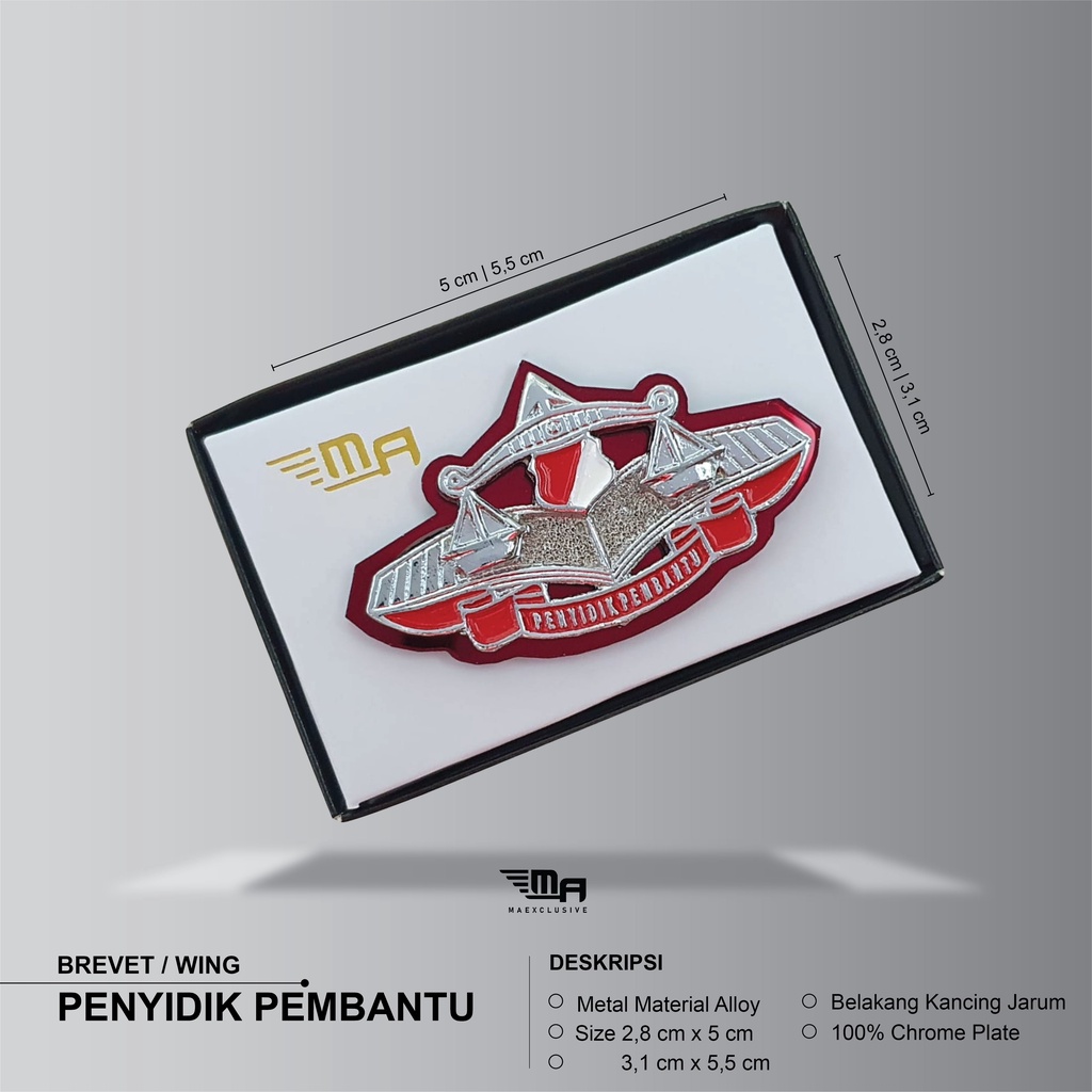 Jual WING PENYIDIK PEMBANTU PDH BRIVET BREVET PIN PENYIDIK PEMBANTU ...