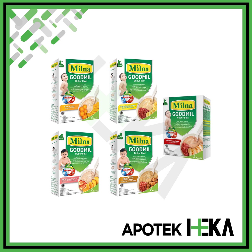 Jual Milna Goodmil Bubur Bayi Tinggi Protein 6+/8+ - Pendamping ASI ...