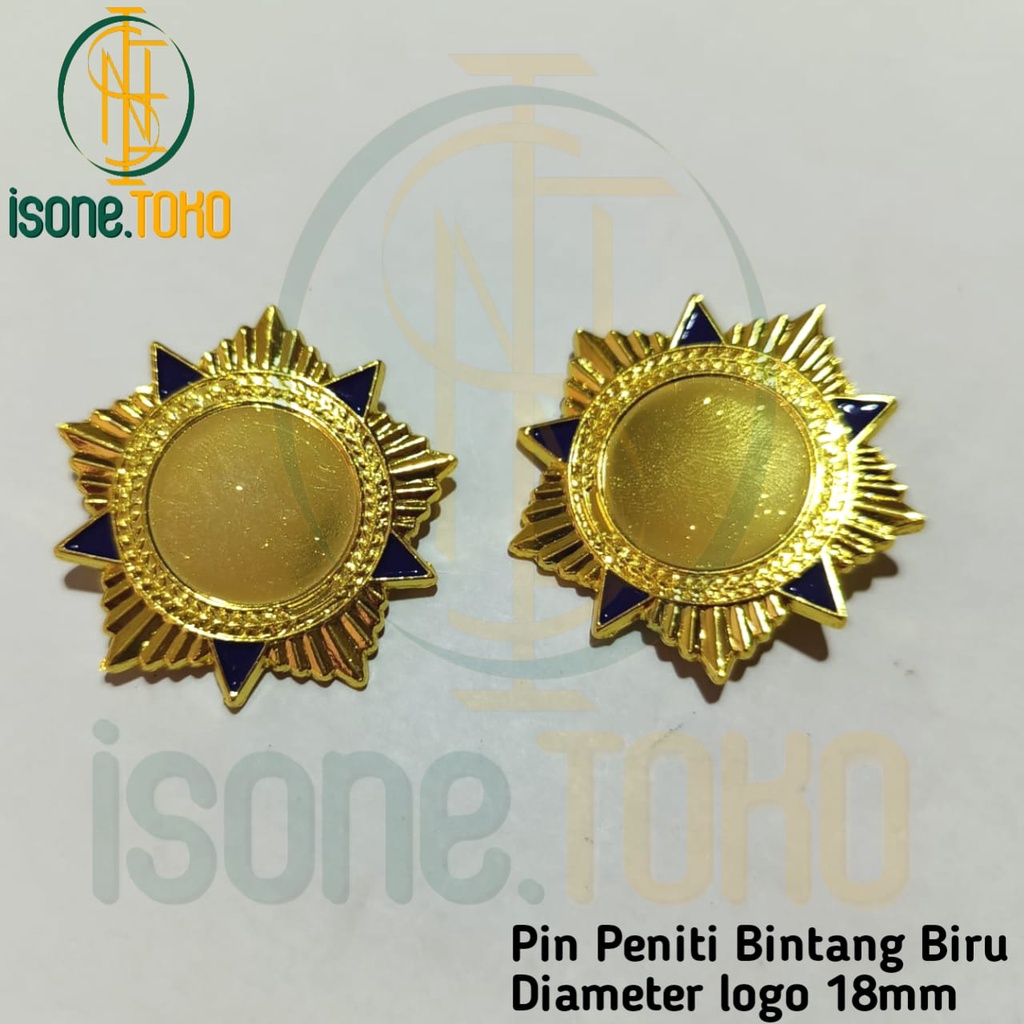 Jual Pin Bintang 5 Sudut Biru Pin Kegiatan Organisasi Pin Peniti Magnet ...