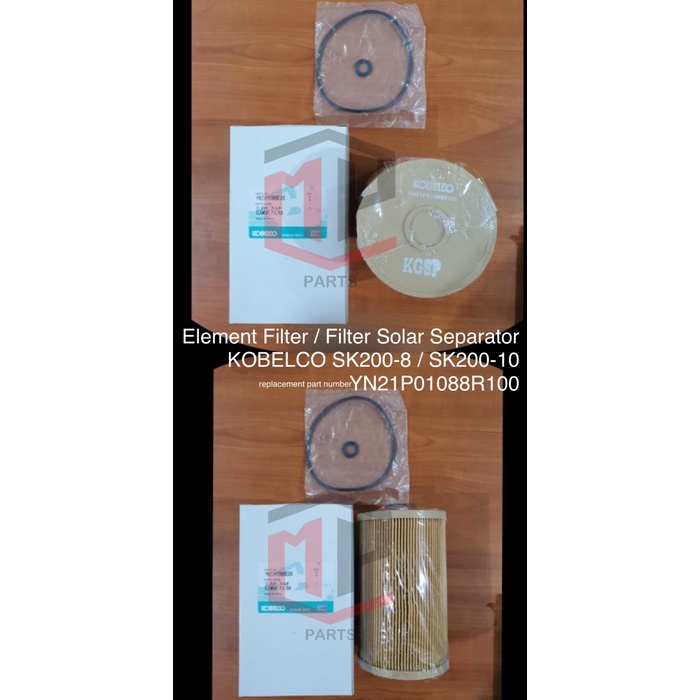 Jual Filter Solar Separator YN21P01088R100 Element Filter SK200-8 KOBELCO | Shopee Indonesia