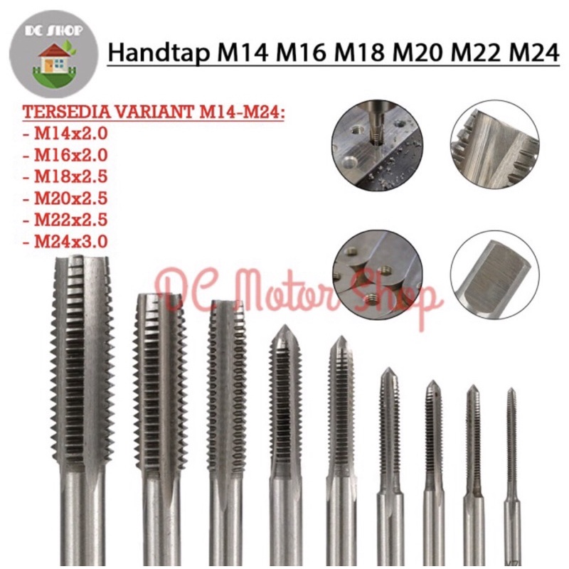 Jual Handtap Hand Tap M14 M16 M18 M20 M22 M24 Drat Ulir Hand Tab ...