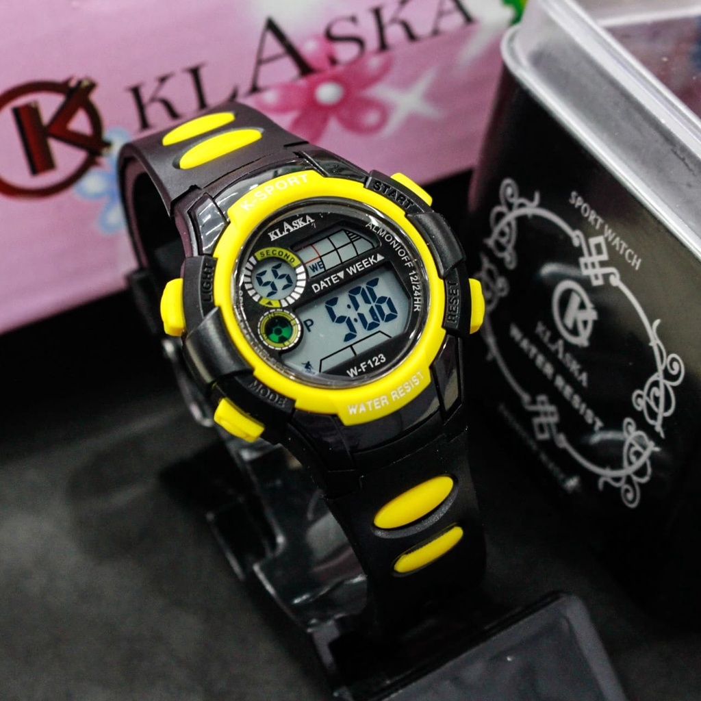 Jual JAM TANGAN KLASKA W-F123/JAM TANGAN ANAK ANAK WANITA/PRIA LASIKA ...