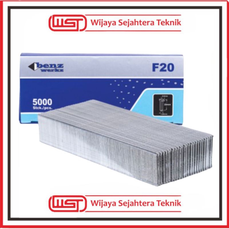 Jual Isi staples F20 mo paku tembak lurus mata gun nailer f20 | Shopee ...