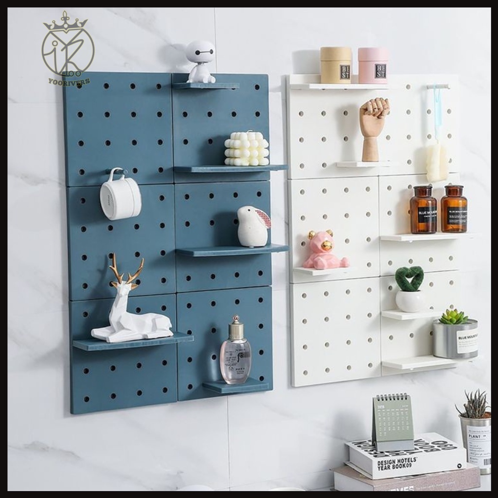 Jual PegBoard 22x22cm PegBoard Dinding Set Ukuran 22x22cm Rak Dinding ...