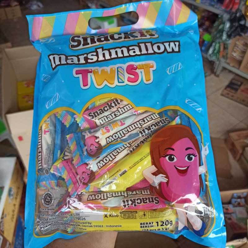 Jual Snackit Marshmallow Bentuk Tambang Twist Mini | Shopee Indonesia