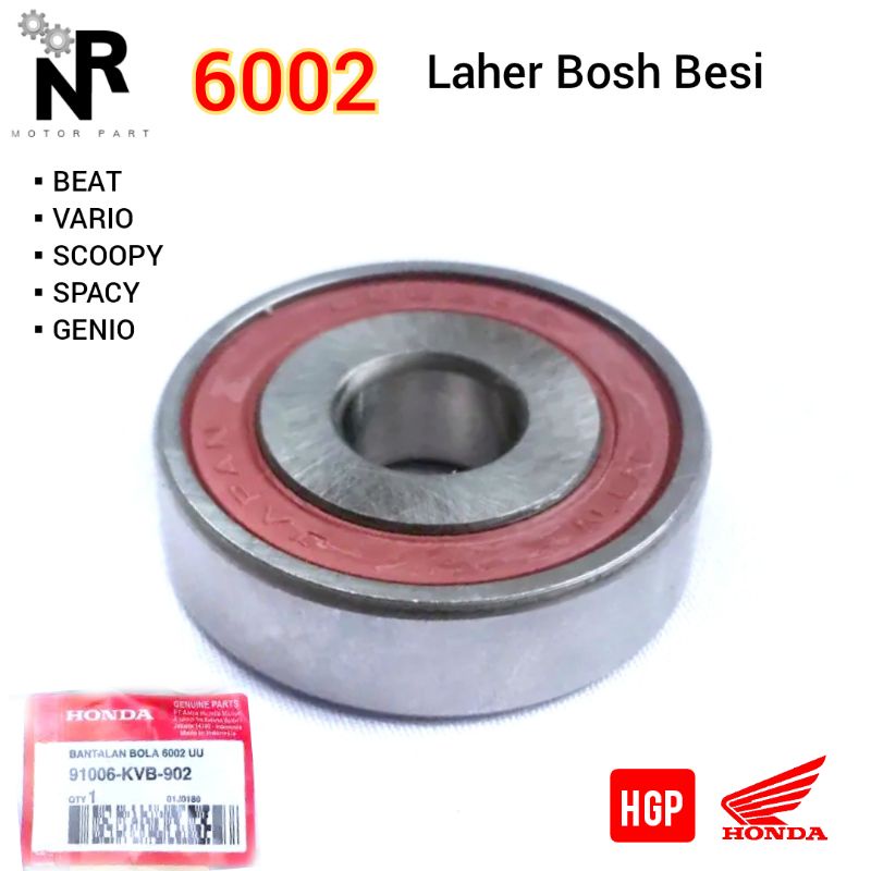 Jual Laher Bak Tutup CVT Beat FI Bearing 6002 Bosh Besi Honda Beat ...