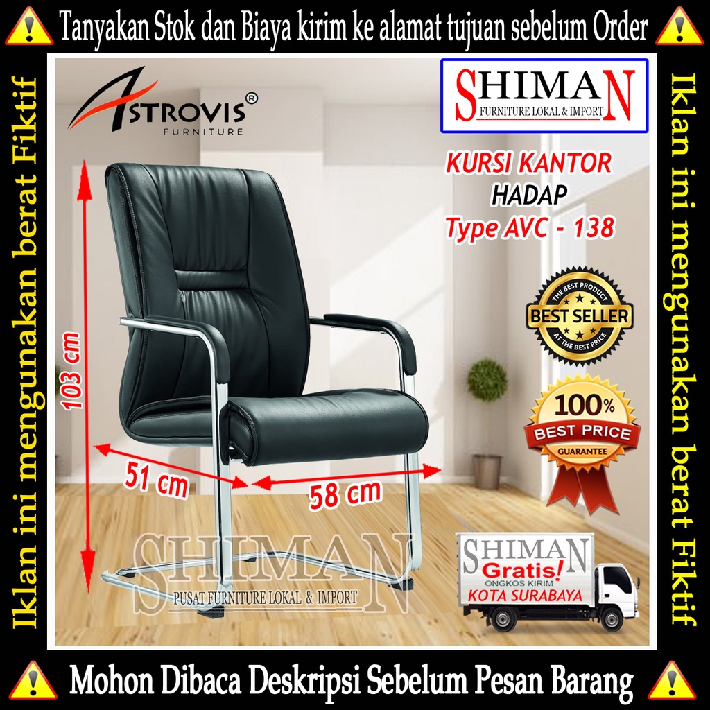 Jual Kursi Kantor Hadap Black AVC 138 ASTROVIS | Shopee Indonesia