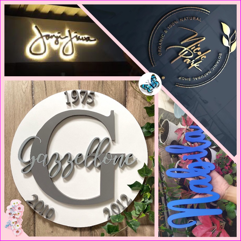 Jual Logo Huruf Timbul Kayu Stainless Akrilik 3 Dimensi Papan Nama ...