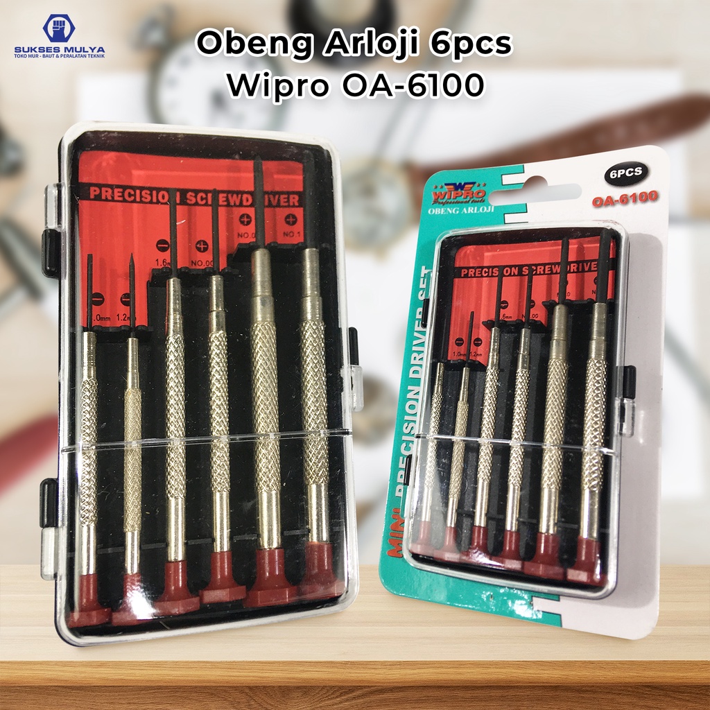 Jual Obeng Arloji Set 6pcs Wipro Oa-6100 | Shopee Indonesia
