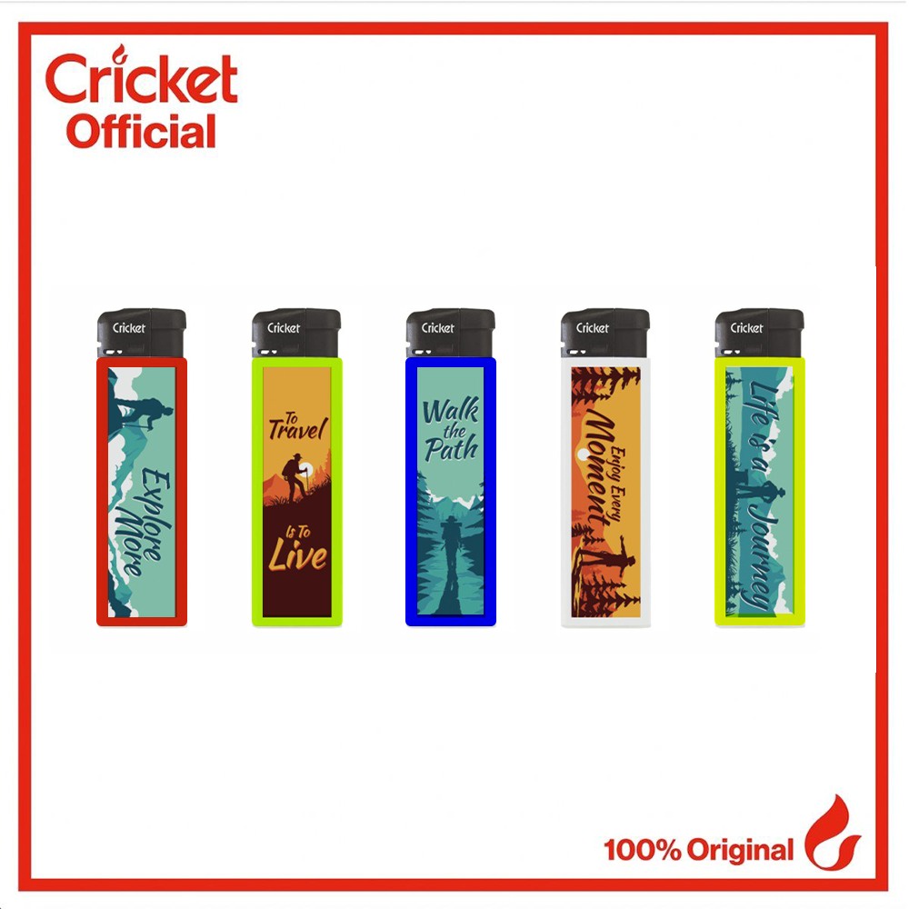 Jual Korek Api Cricket Edisi Terbatas Seri Adventure - 5 Buah | Shopee ...
