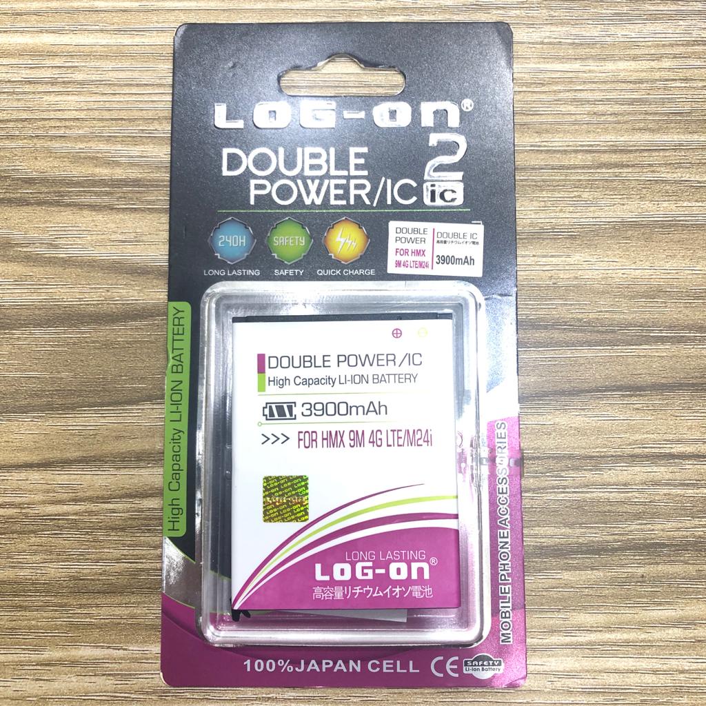 Jual BATERAI LOG ON DOUBLE POWER HIMAX 9M 4G LTE M24i | Shopee Indonesia