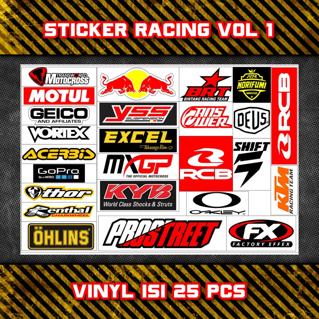 Jual Stiker Racing Pack beat vario scoopy Sticker Racing Hologram ...