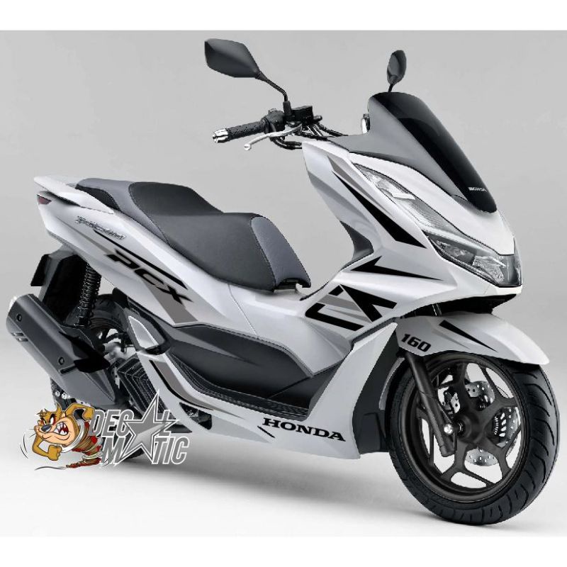 Jual (PREMIUM) Stiker Pcx 160 Cutting Stiker Honda Pcx 160 Putih Sporty ...
