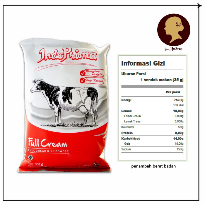 Jual [ COD ] Susu bubuk IndoPrima 700 gr indo prima milk powder skim ...