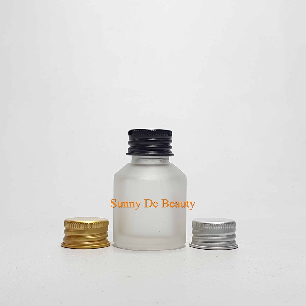 Jual Botol Kaca GD 15 Ml Clear Frosted Tutup Alu Ulir / Botol Kaca ...