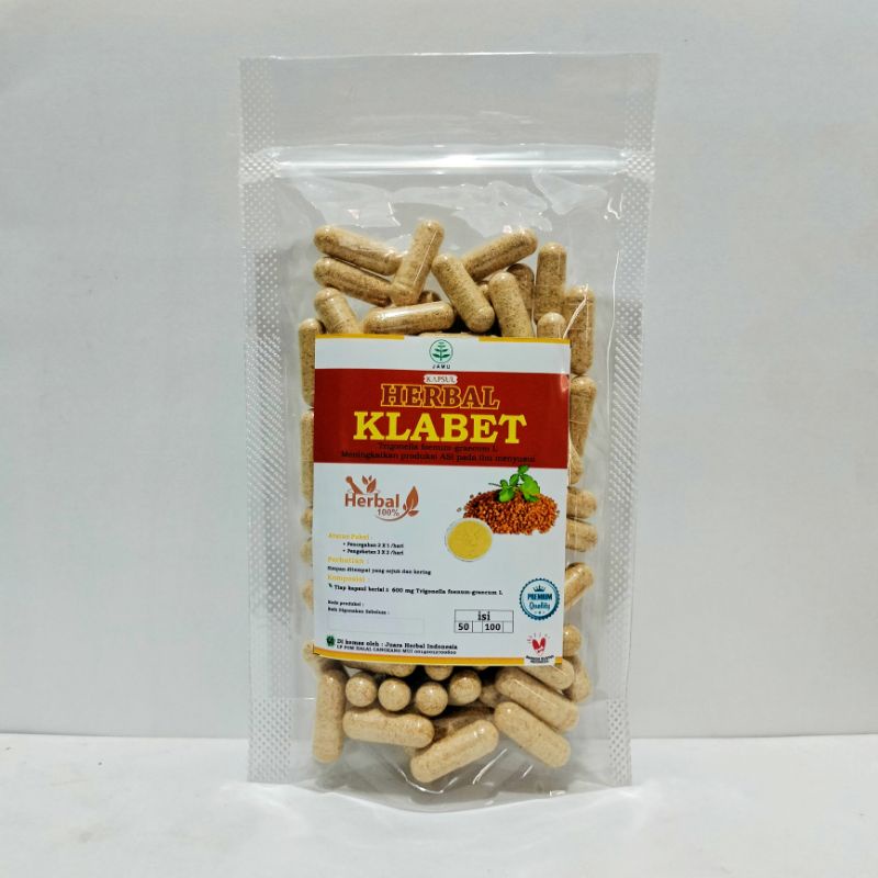 Jual KLABET 100 Kapsul Curah Herbal | Meningkatkan Libido | Shopee ...