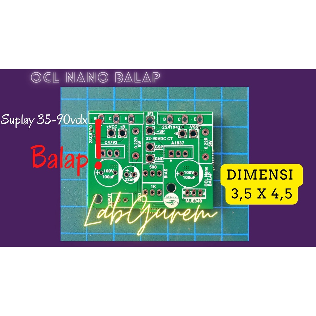 Jual KIT OCL MINI NANO SMD SUPAY 35VDC~90VDC UPDATE 1500w | Shopee ...