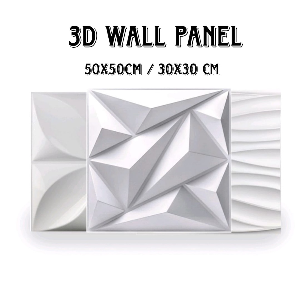 Jual Wallpanel 3D Wall Panel Bahan PVC Wallpaper Dinding Motif Timbul ...