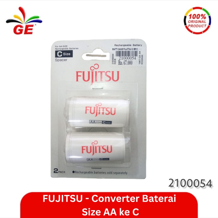 Jual FUJITSU - Converter Baterai Size AA ke C 21000054 | Shopee Indonesia