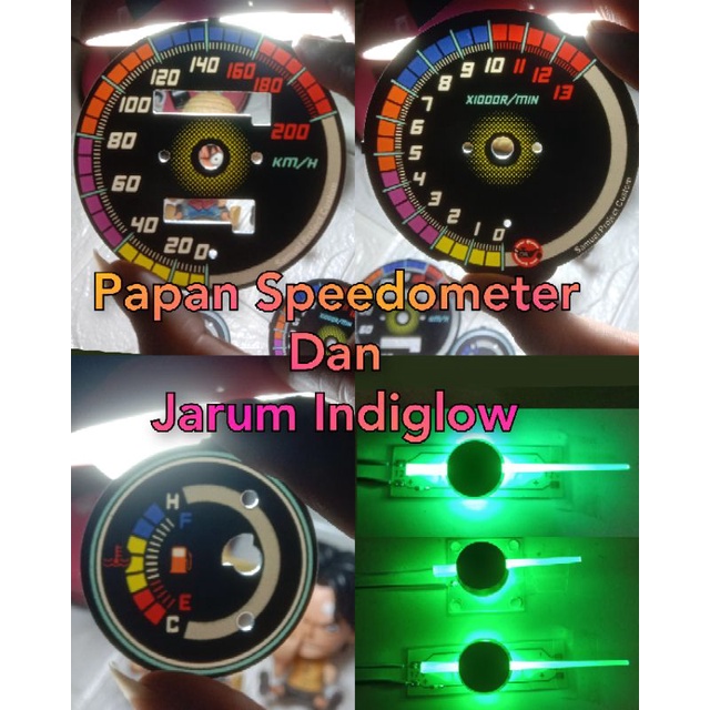 Jual papan panel speedometer kawasaki ninja rr new dan jarum indiglow ...