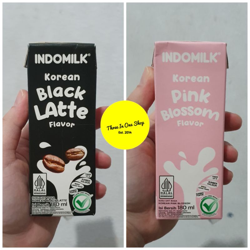 Jual [READY STOCK] Indomilk Black Latte/Pink Blossom 180ml | Shopee Indonesia