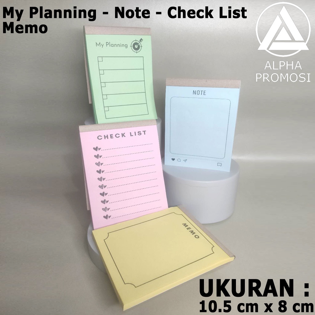 Jual Buku MEMO/ TO DO LIST / CHECKLIST / PLAN TO DO Kecil Kertas HVS ...
