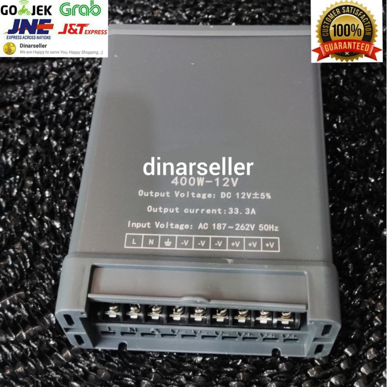 Jual TRAFO OUTDOOR 12V 33A POWER SUPPLY LED DRIVER DAYA MAX 400 WATT ...