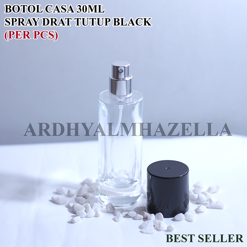 Jual BOTOL PARFUM CASA DRAT 30ML BLACK PERPCS | Shopee Indonesia