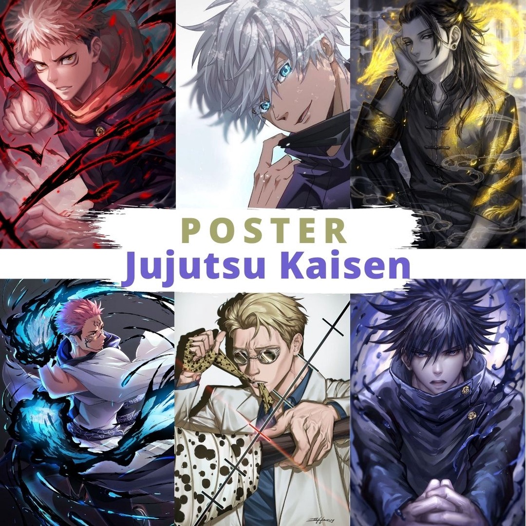 Jual POSTER JUJUTSU KAISEN (16pcs) - POSTER ANIME - POSTER CUSTOM ...