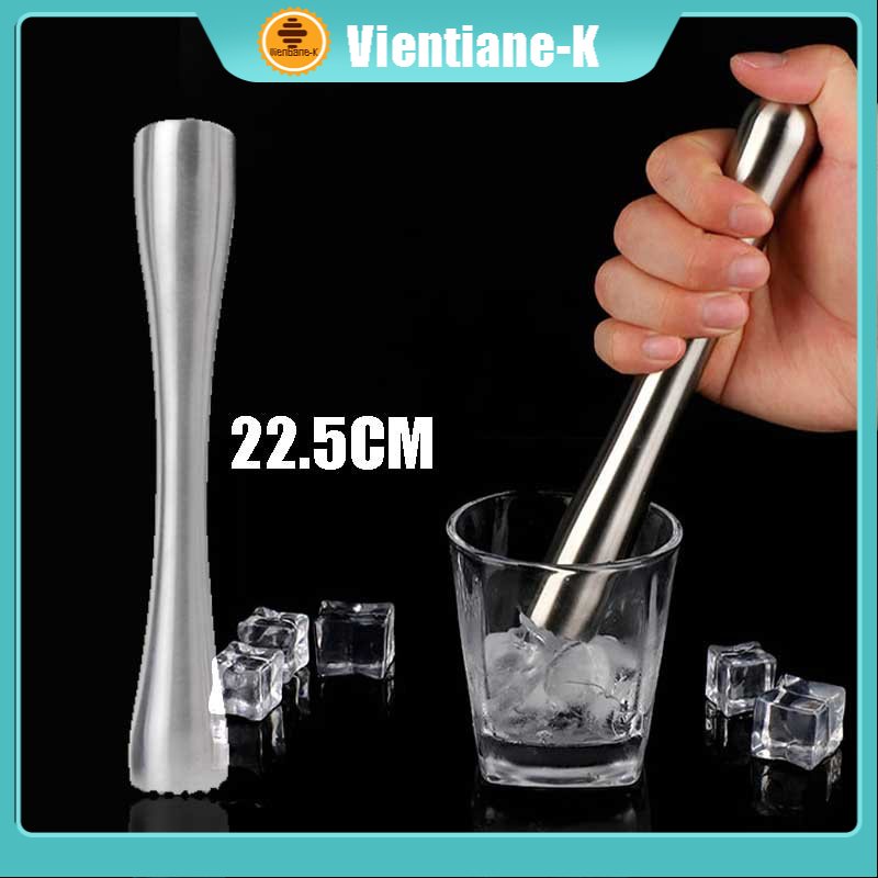 Jual Alat Penumbuk Buah Penumbuk Es Batu Ice Muddler Stainless | Shopee ...