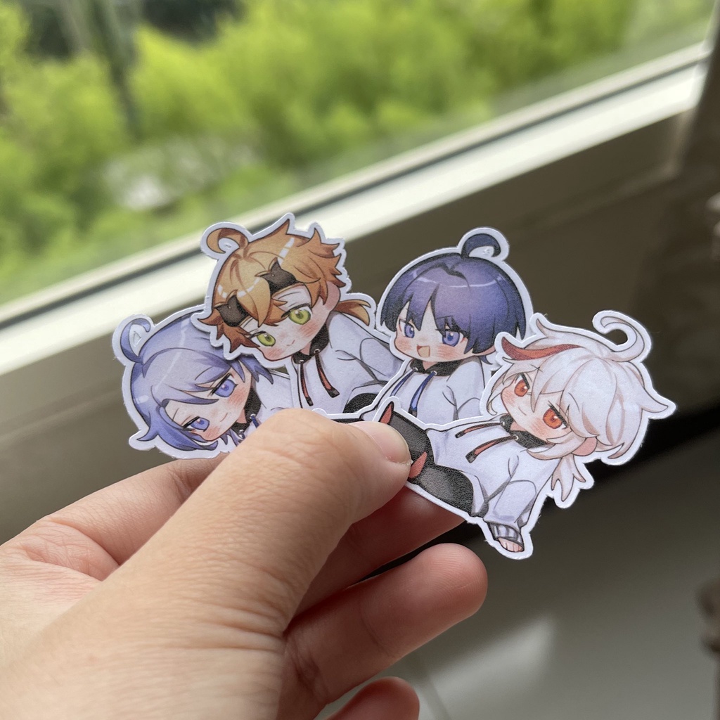 Jual Genshin Impact Sticker Kazuha Scaramouche Ayato Thoma | Shopee ...