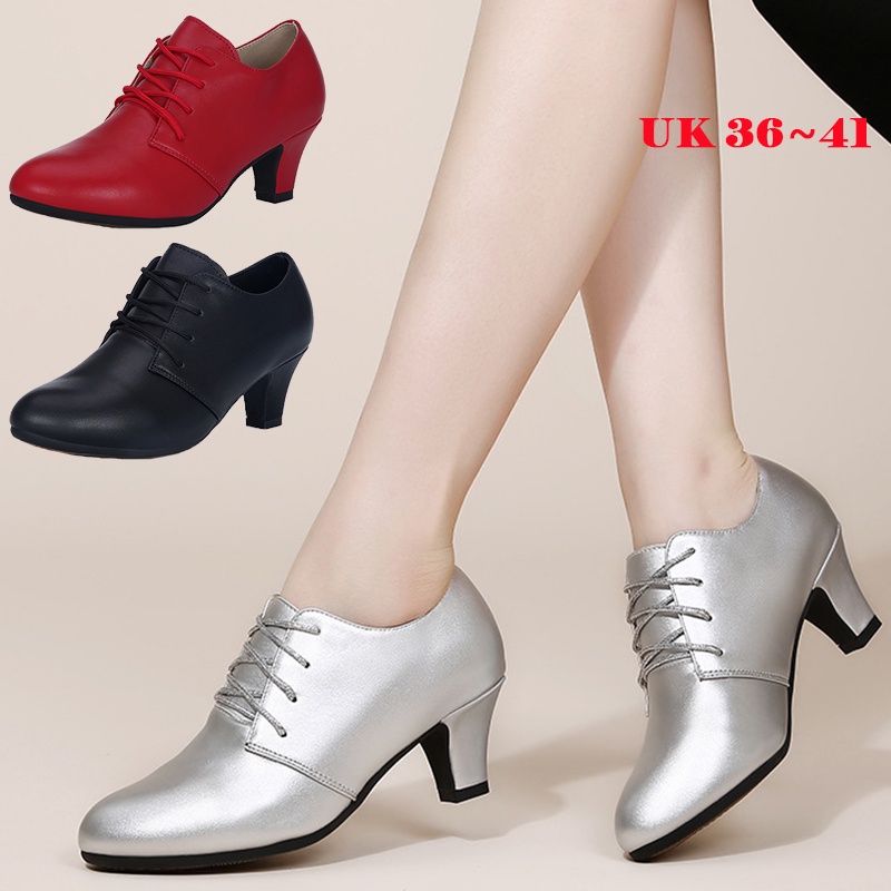 Jual Sepatu Dansa Latin sepatu hils wanita hils wanita kulit Sepatu hak ...