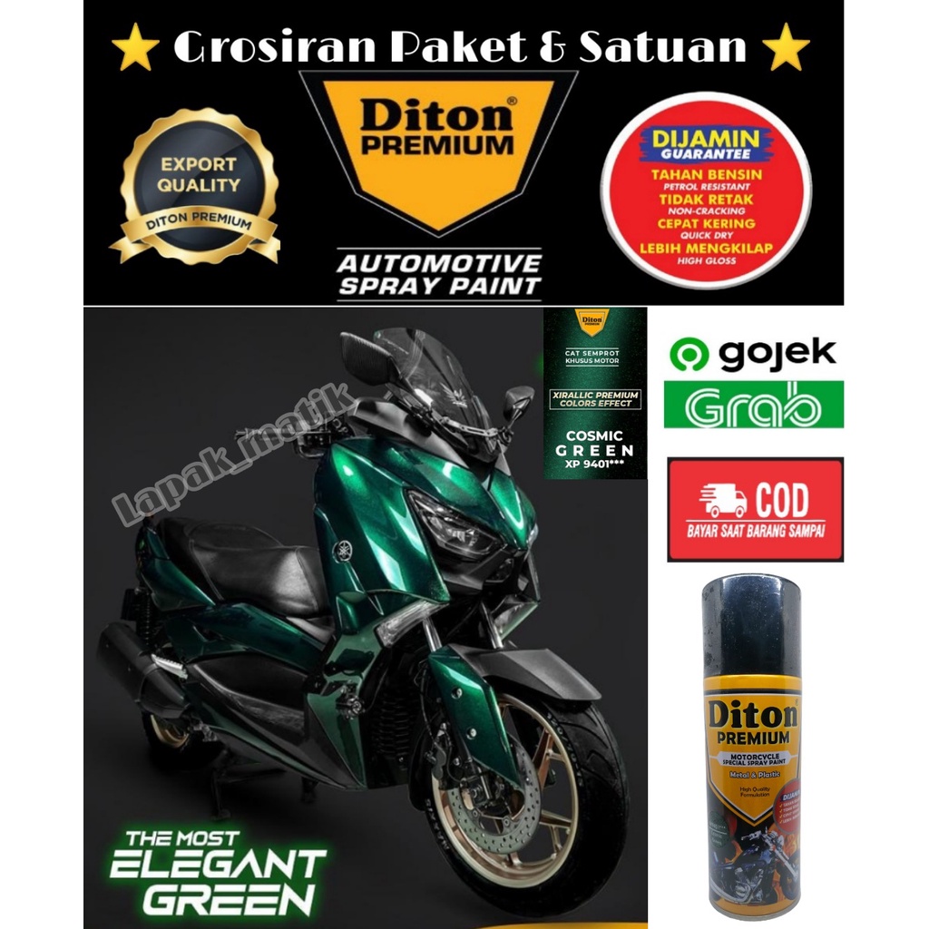 Jual DITON PREMIUM XIRALLIC COSMIC GREEN XP9401 XIRALLIC HIJAU | Shopee ...