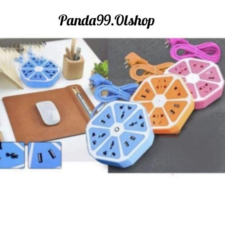 Jual Terlaris Stop Kontak USB Hexagon Socket/4 USB Colokan Listrik Smart Power | Shopee Indonesia