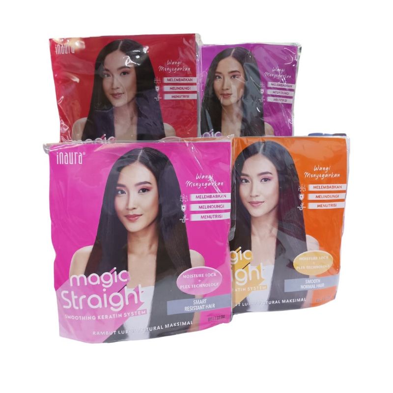 Jual Pelurus Rambut Inaura Magic Straight Smoothing Keratin System Step ...