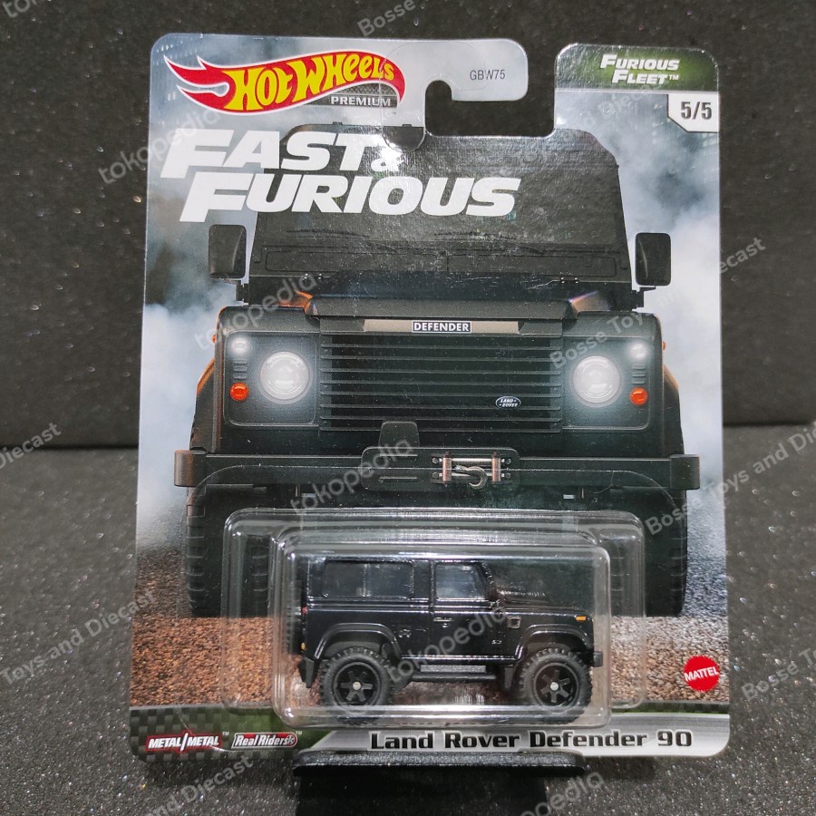 Jual Hot Wheels Premium Land Rover Defender 90 Black GRK58 | Shopee ...