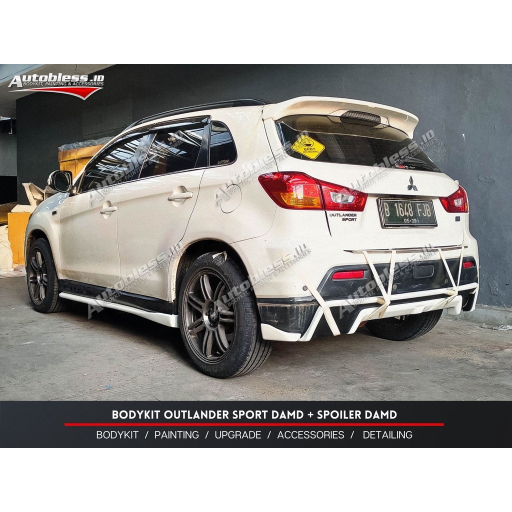 Jual Bodykit Belakang Mitsubishi Outlander Sport DAMD - FRP | Shopee Indonesia