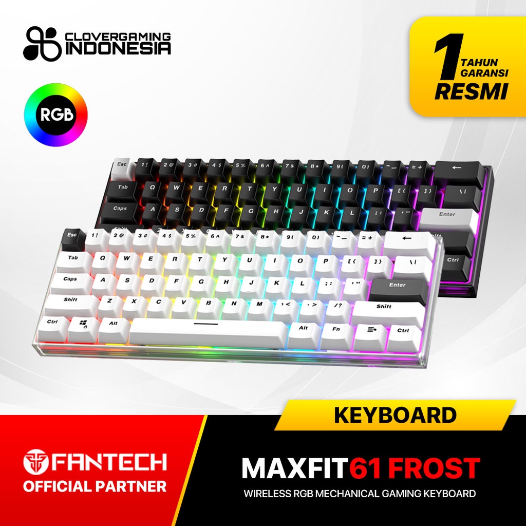 Jual Fantech MAXFIT61 Frost Wireless - MAXFIT 61 Mechanical Gaming ...
