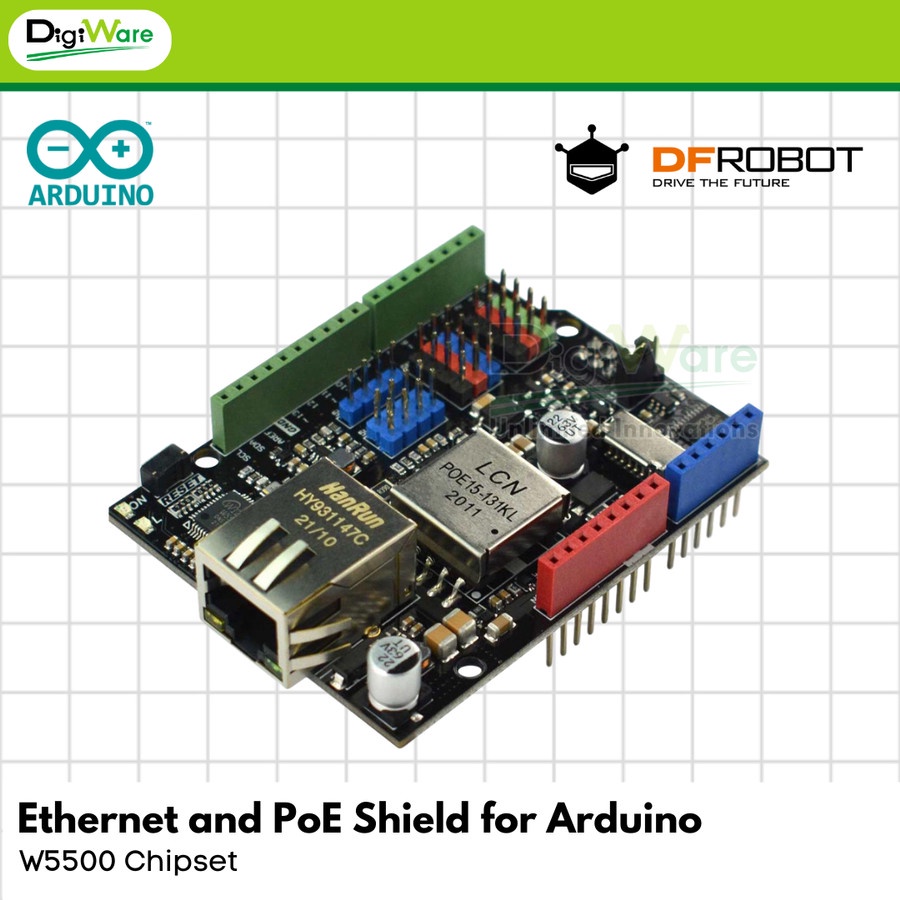 Jual Ethernet and PoE Shield for Arduino W5500 Chipset | Shopee Indonesia