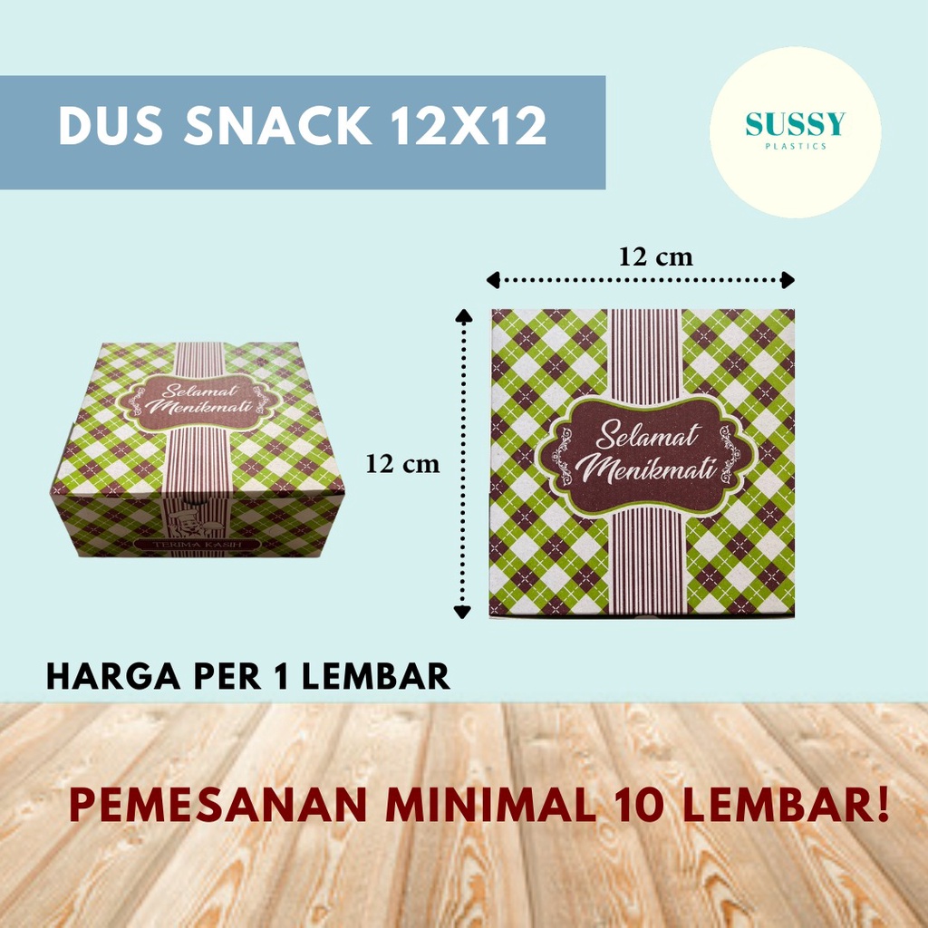 Jual DUS SNACK / DUS GS MOTIF / DUS KUE 12X12 12X14 12X16 18X18 ...