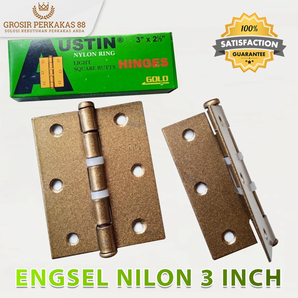 Jual Engsel Jendela Pintu Kuning 3 Inch Nilon Austin | Shopee Indonesia