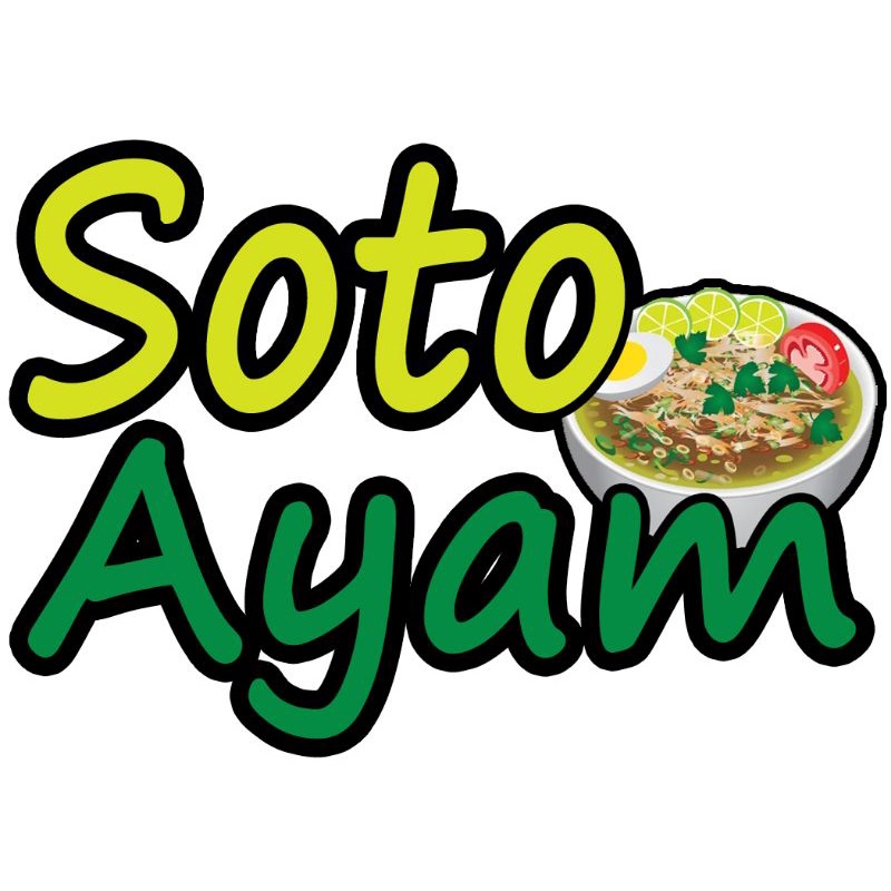 Jual Stiker kaca gerobak aneka soto / sticker soto | Shopee Indonesia